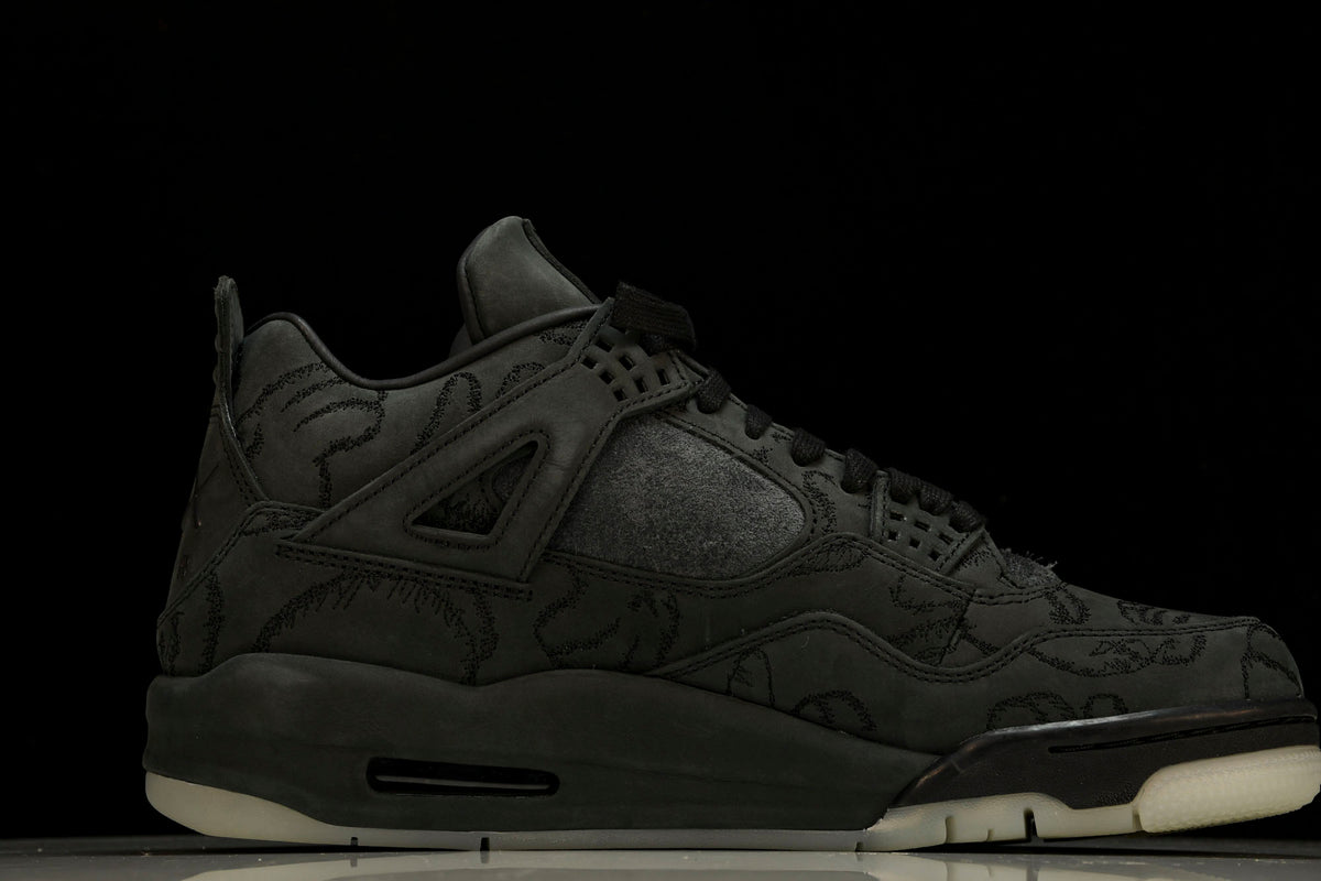 KAWS x AJ4 Retro 'Black' – Drip Locker Global