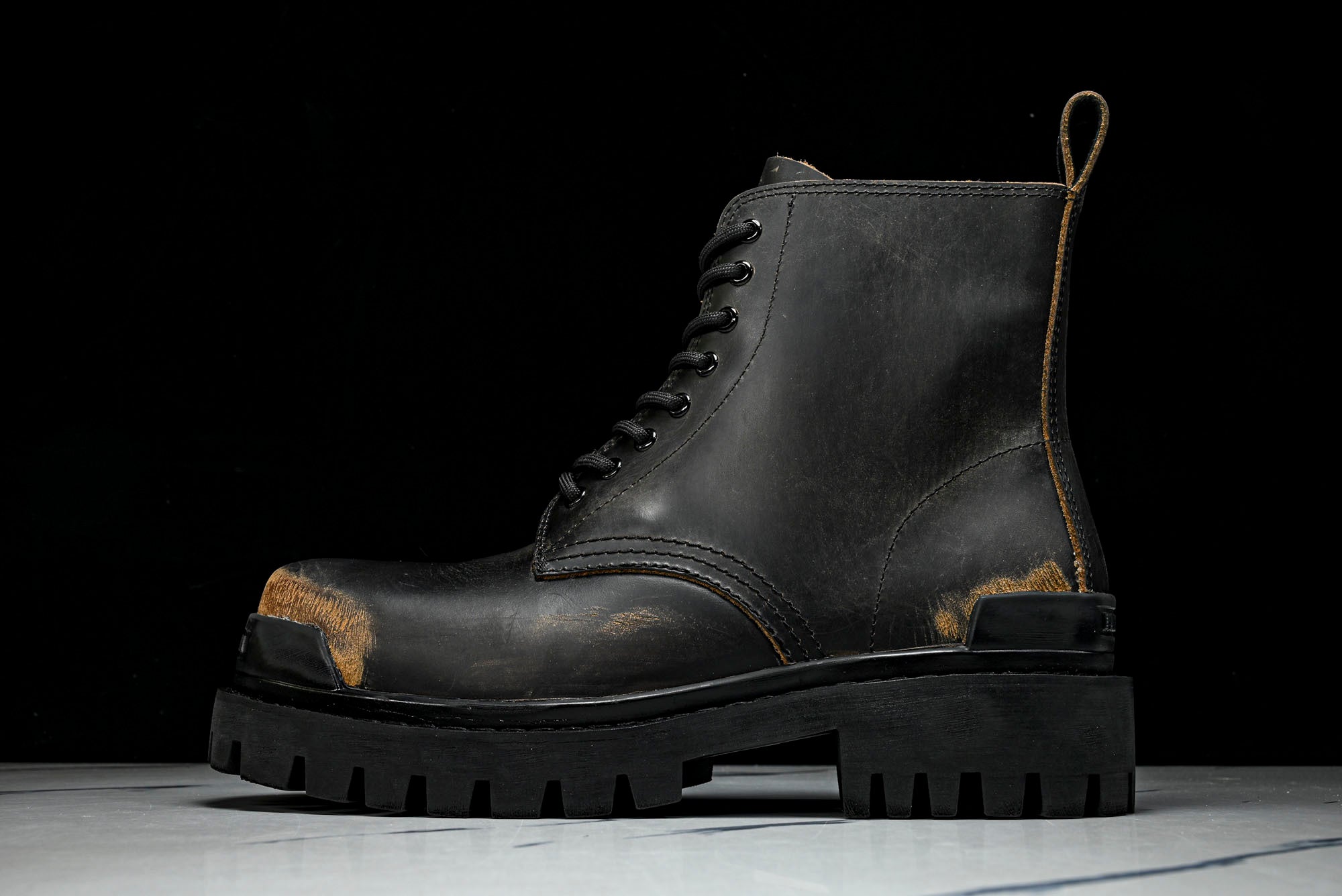 Вalenciaga Strike Boot 'Worn-Out Black Brown' – Drip Locker Global
