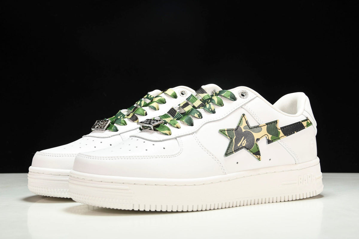 A Bathing Ape Bape Sta ‘White ABC Camo Green' – Drip Locker Global