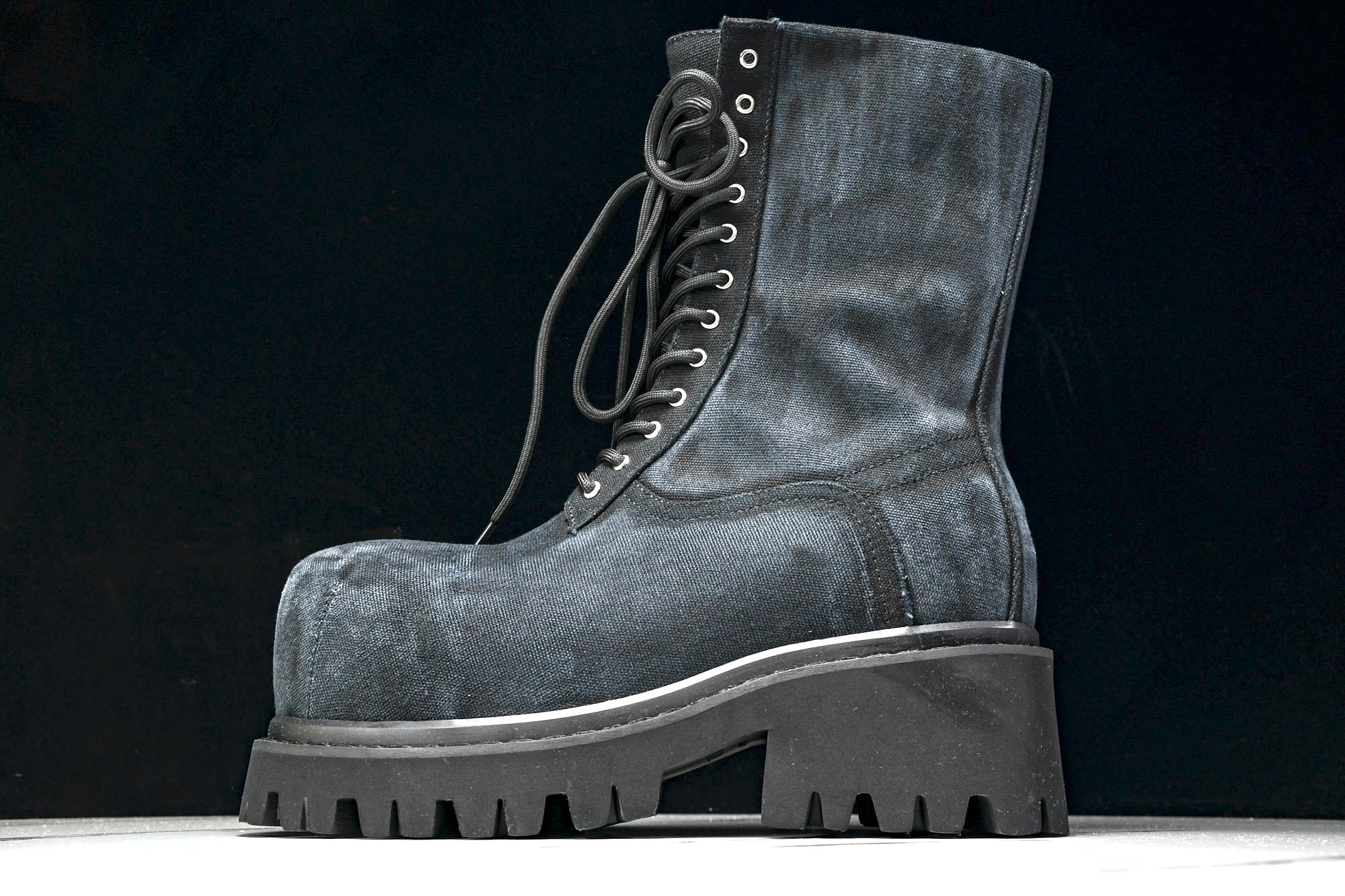 Вalenciaga Stomper Bootie 'Black Canvas' – Drip Locker Global