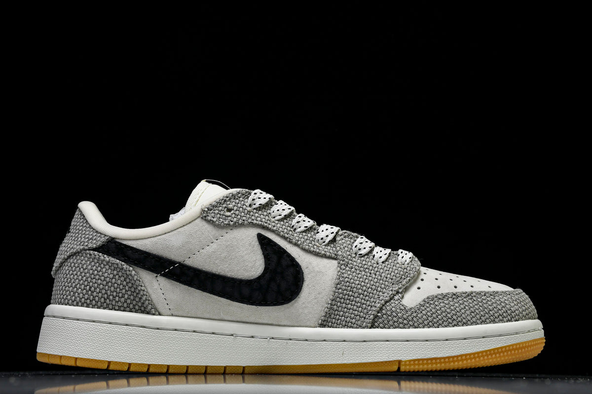 Travis Scott AJ1 Low x Stussy 'Tweed' (Custom) – Drip Locker Global